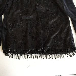 Notations | Tops | Notations Clothing Co Black Glitter Beaded Blouse ...